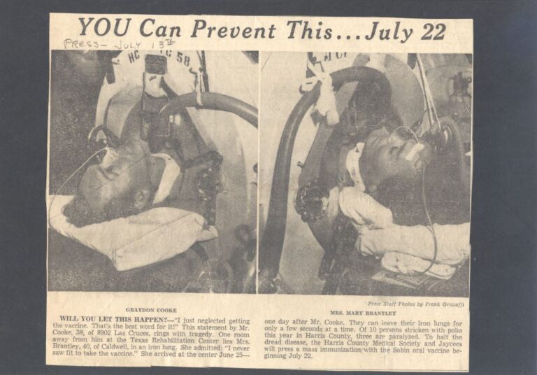 Celebrating World Immunization Week: A Look at the Iron Lung – McGovern ...