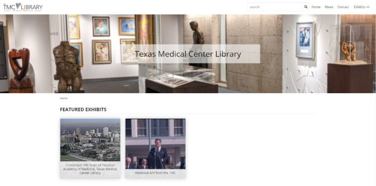 100+ Years of Houston Academy of Medicine, Texas Medical Center Library: A Scrolling Exhibition ...